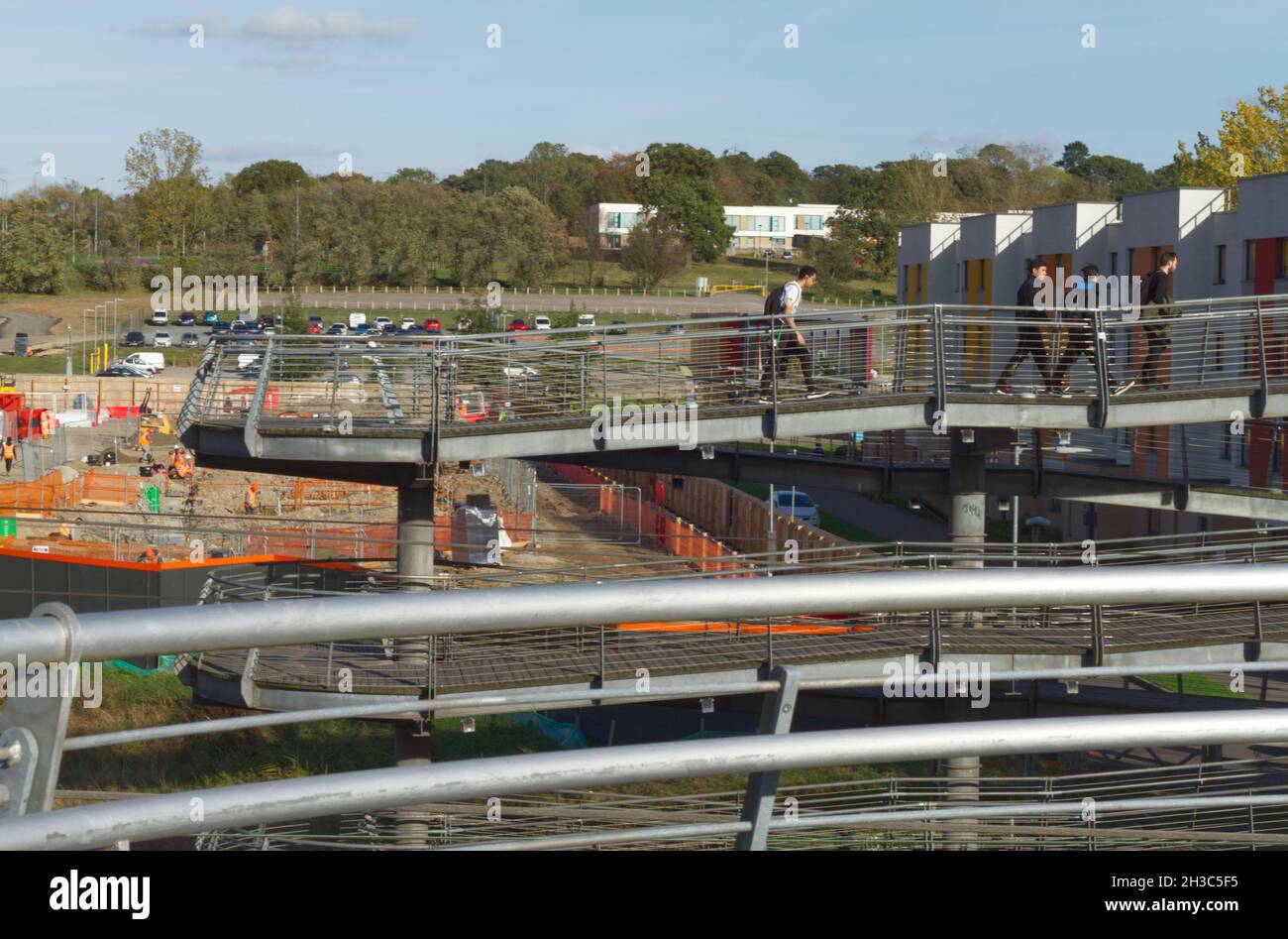 Footbridge Over The Railway High Resolution Stock Photography and ...