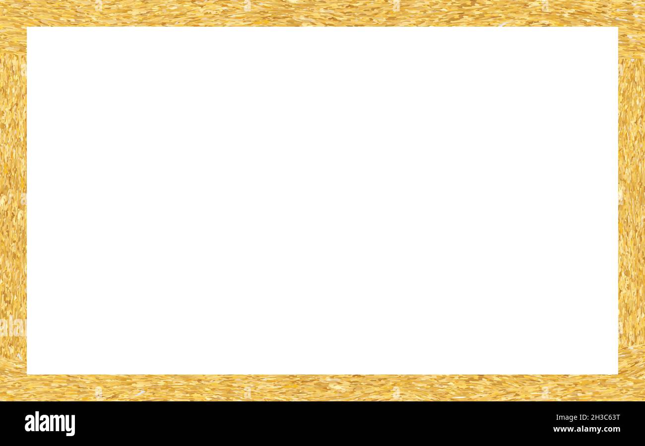 Squared golden vintage wooden frame for your design. Vintage cover ...