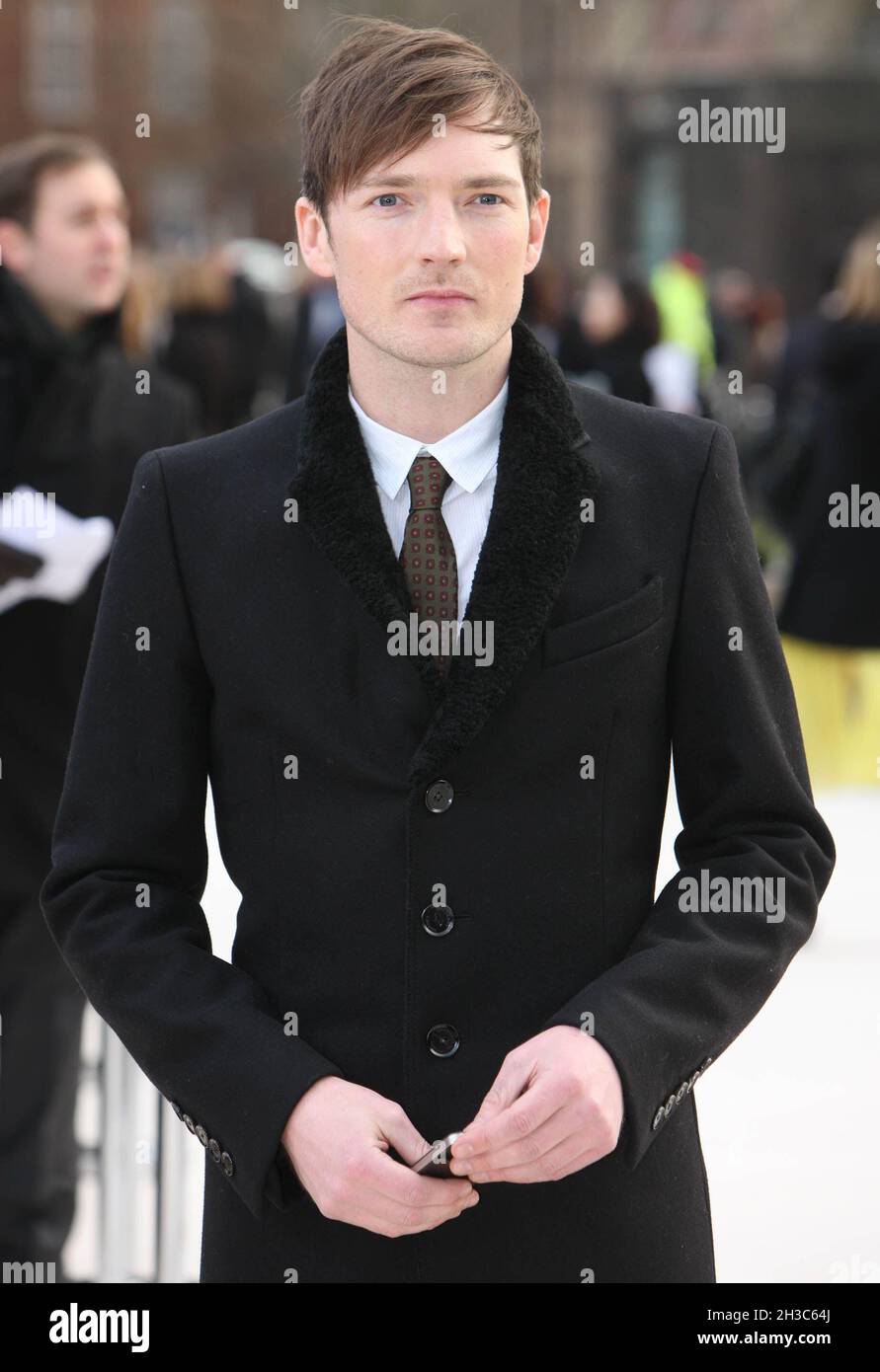 London, UK. Dan Gillespie Sells at the Burberry Prorsum A/W show ...