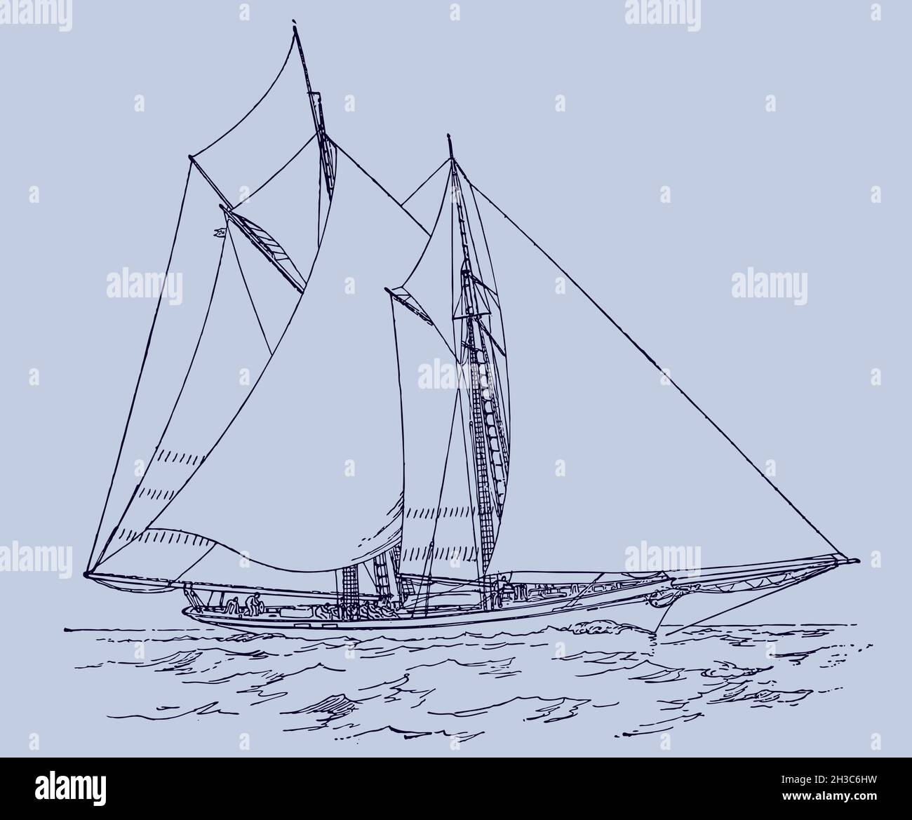 Two mast schooner hi-res stock photography and images - Alamy