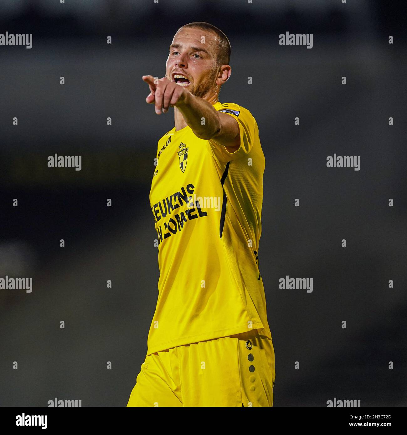 LIER, BELGIUM - OCTOBER 27: Kenneth Schuermans of KSK Lierse ...