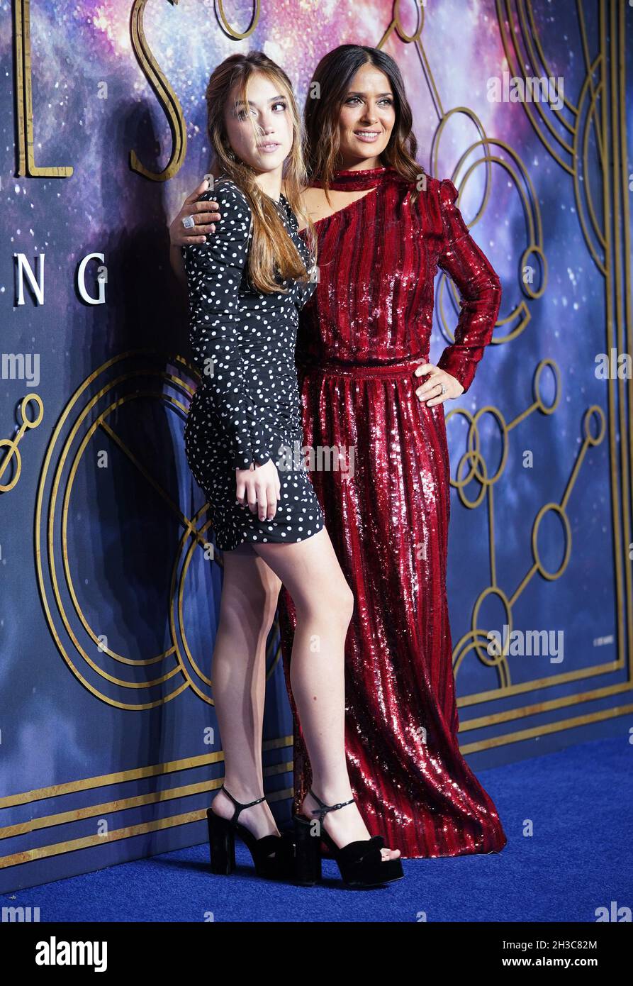 Salma Hayek and Valentina Paloma Pinault attending the UK Gala ...