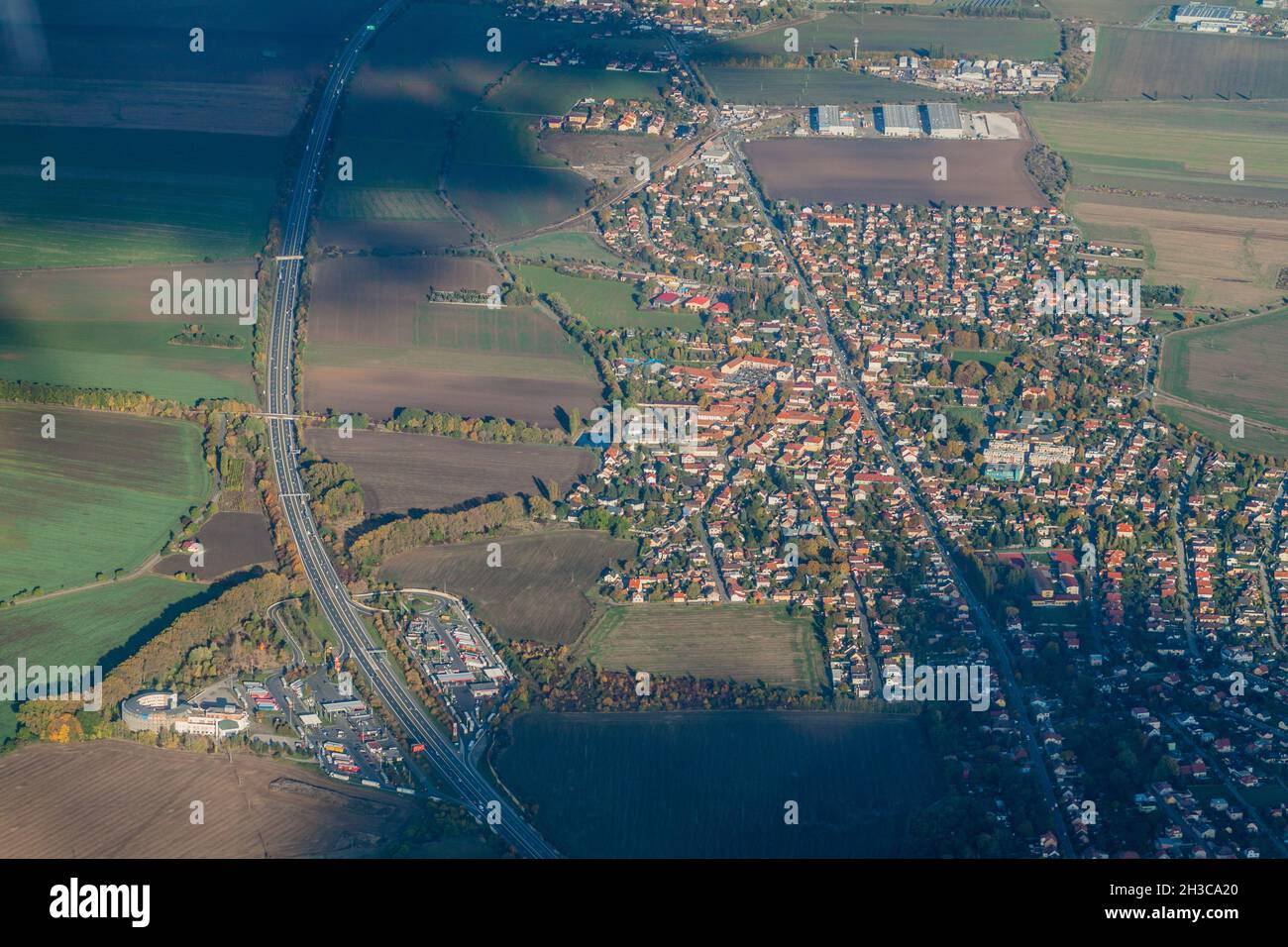 Aerial view of Rudna town, Czech Republic Stock Photo - Alamy