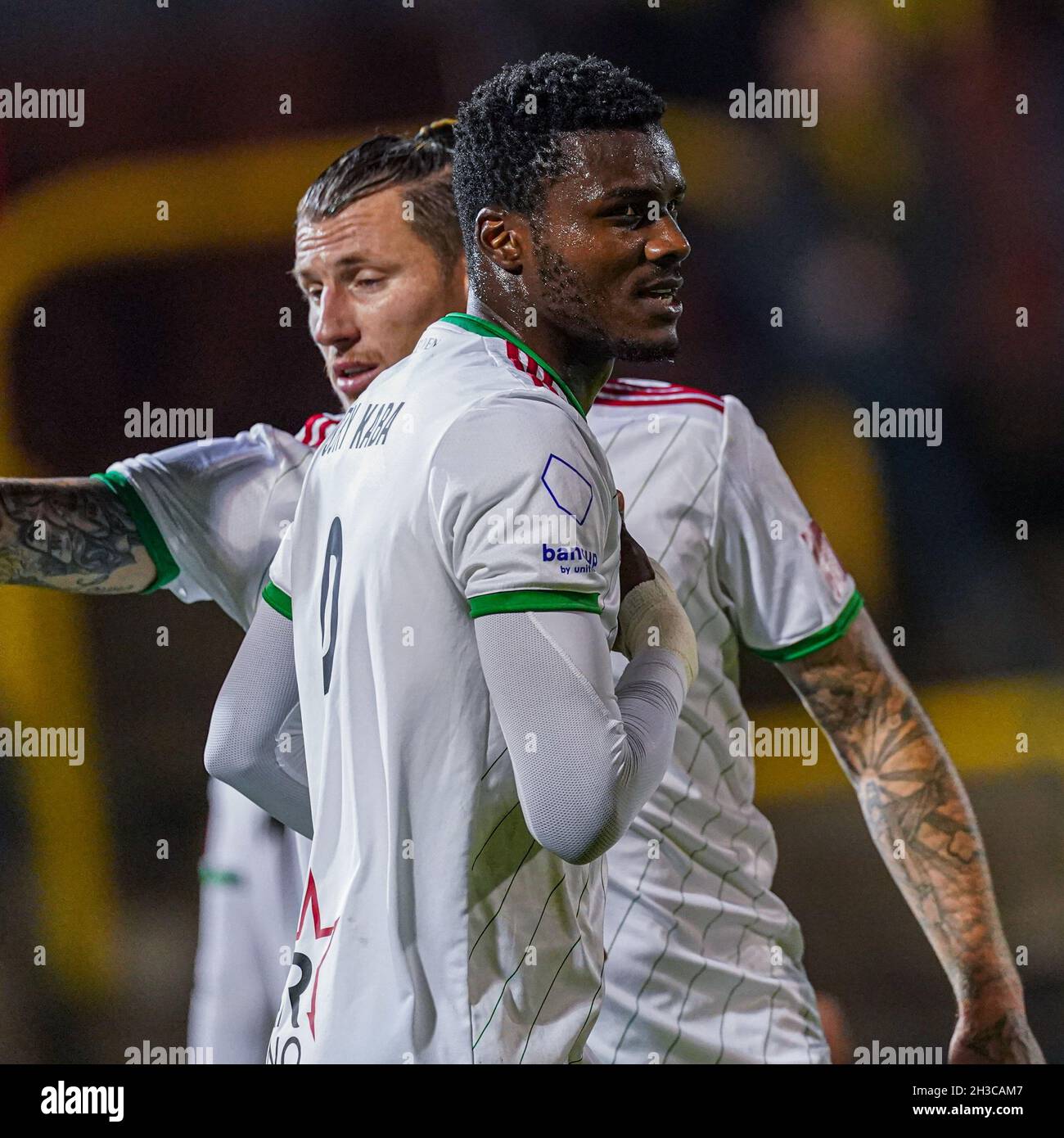 LIER, BELGIUM - OCTOBER 27: Sory Kaba of Oud-Heverlee Leuven celebrates ...