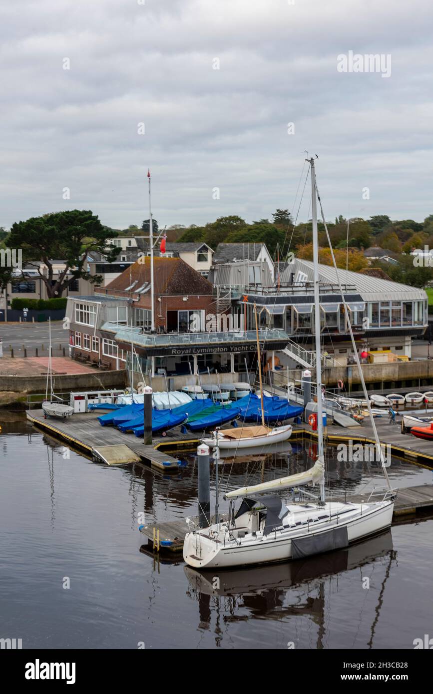 royal lymington yacht club on the edge of lymington marina in the new ...