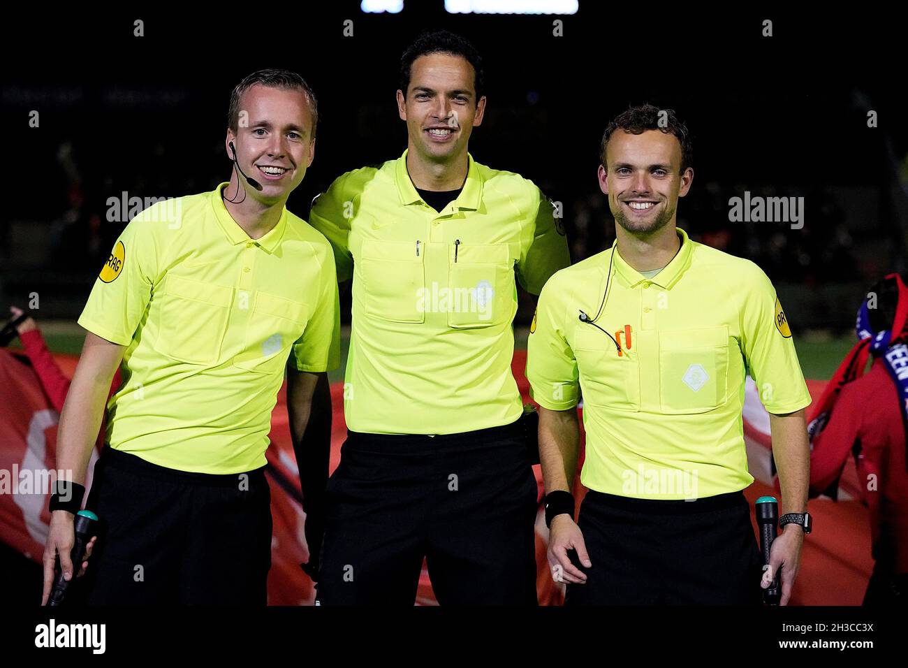 AMSTERDAM, NETHERLANDS - OCTOBER 27: assistant referee Stefan de Groot ...