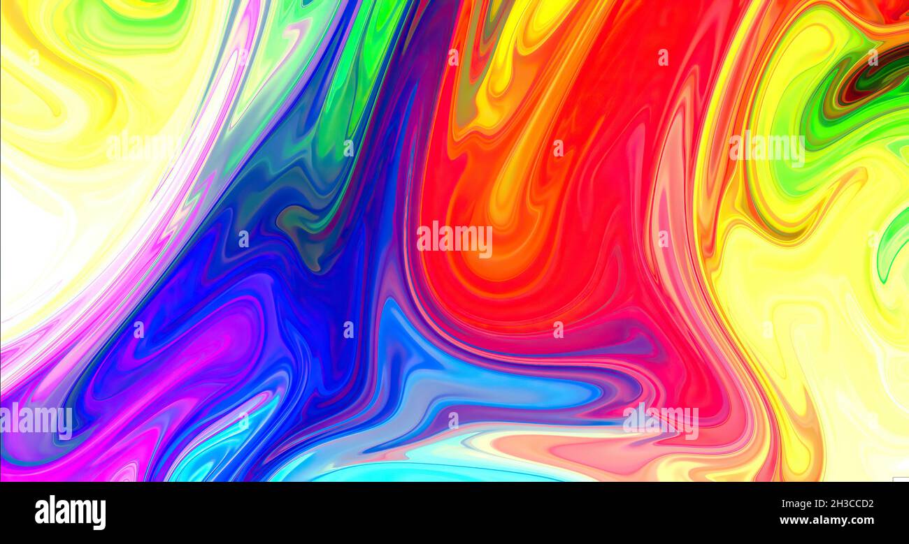 Colorful paint mix with gradient vivid colors Stock Photo - Alamy