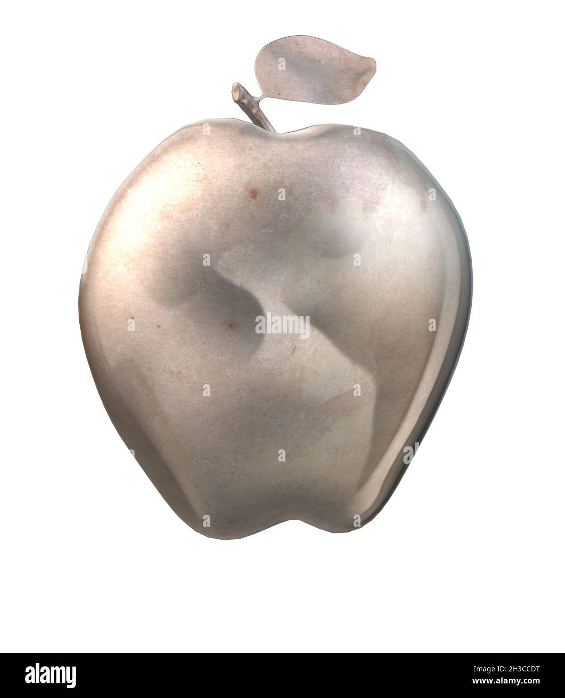 Silver apple sulpture hi-res stock photography and images - Alamy