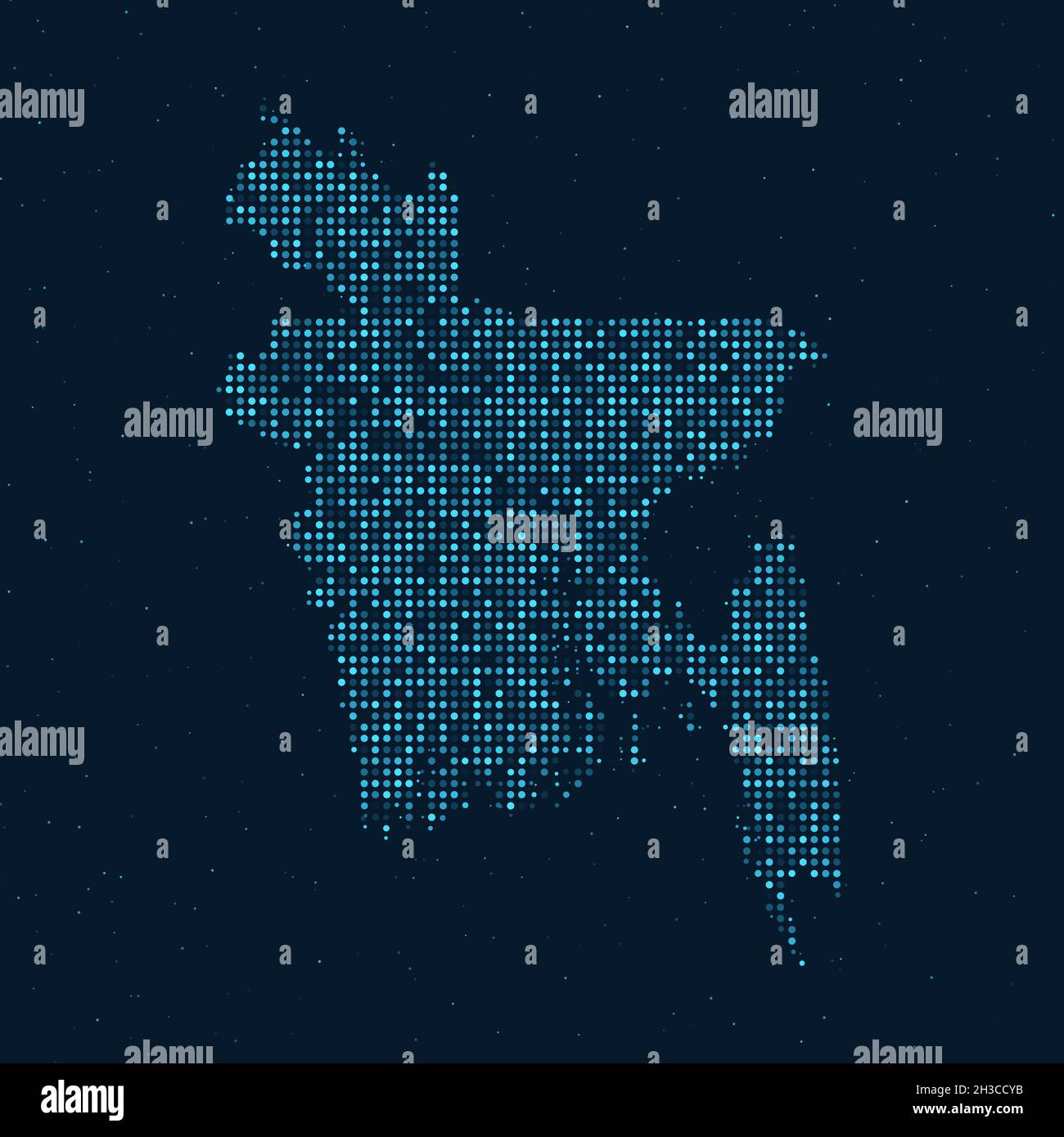 Abstract Dotted Halftone with starry effect in dark Blue background ... Abstract Dotted Halftone with starry effect in dark Blue background ...