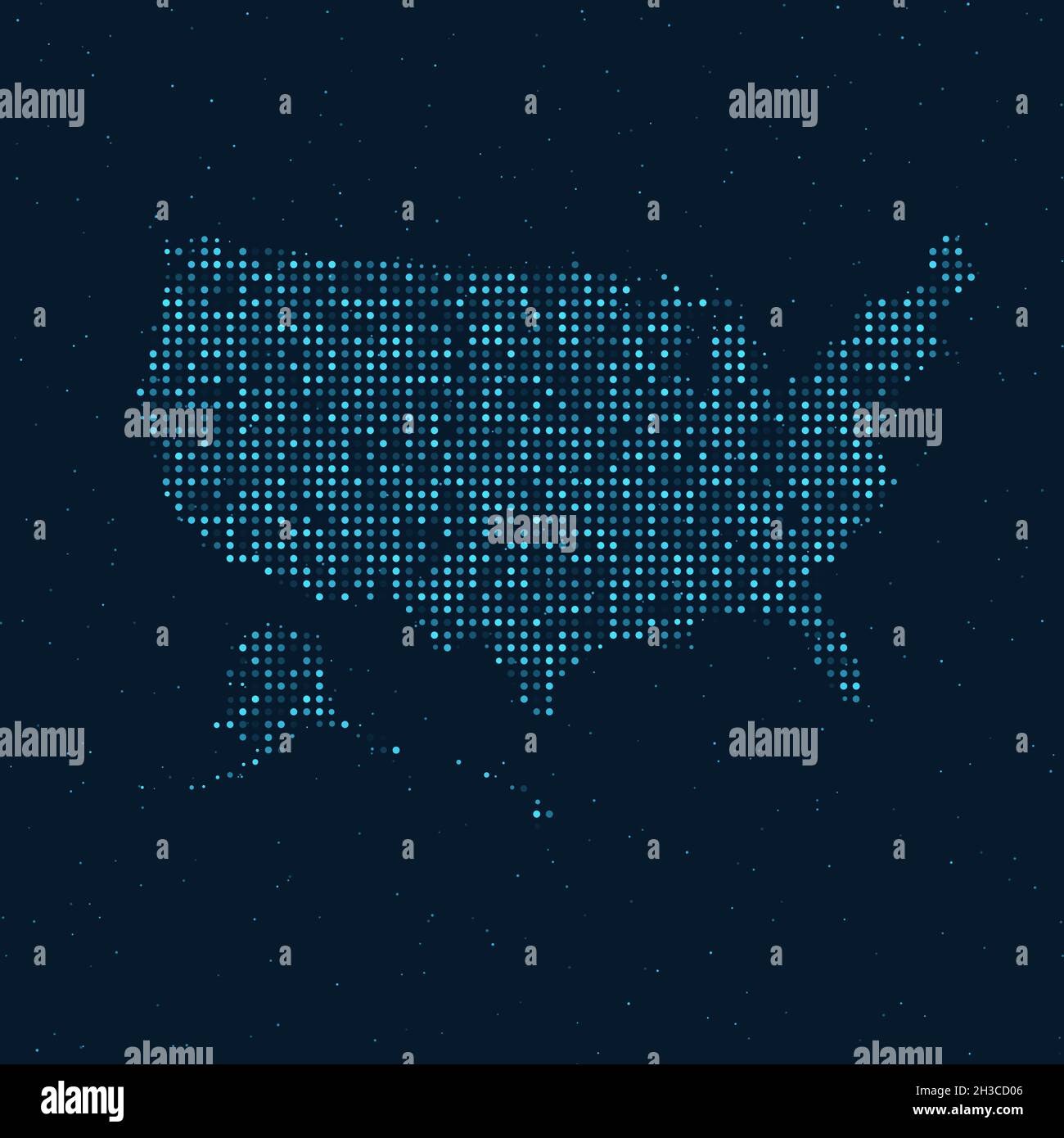 3d effect map usa hi-res stock photography and images - Alamy