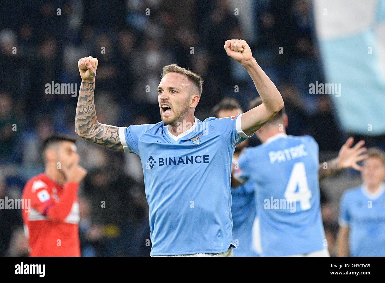Manuel Lazzari (SS Lazio) during the Italian Football Championship League A 2021/2022 match ...
