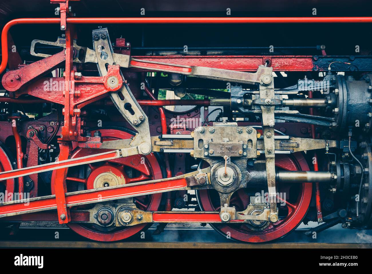 Old historic steam locomotive in action Stock Photo - Alamy