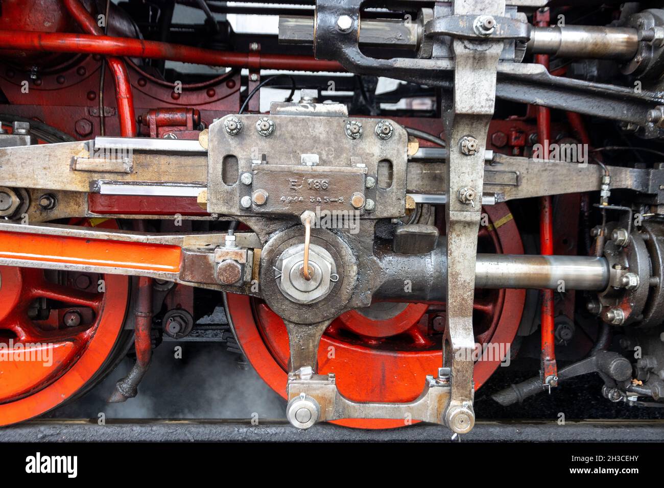 Old historic steam locomotive in action Stock Photo - Alamy