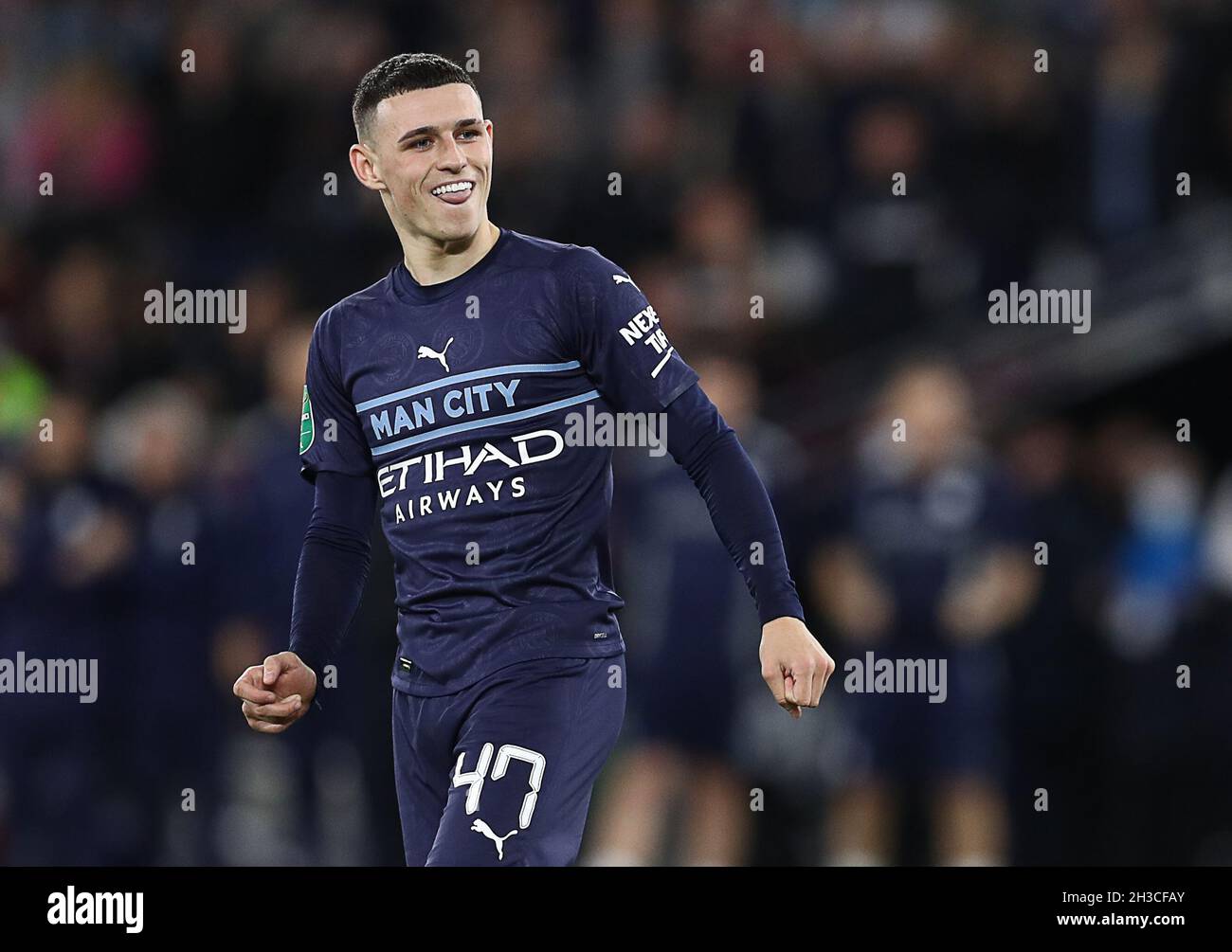 London, England, 27th October 2021. Phil Foden of Manchester City ...