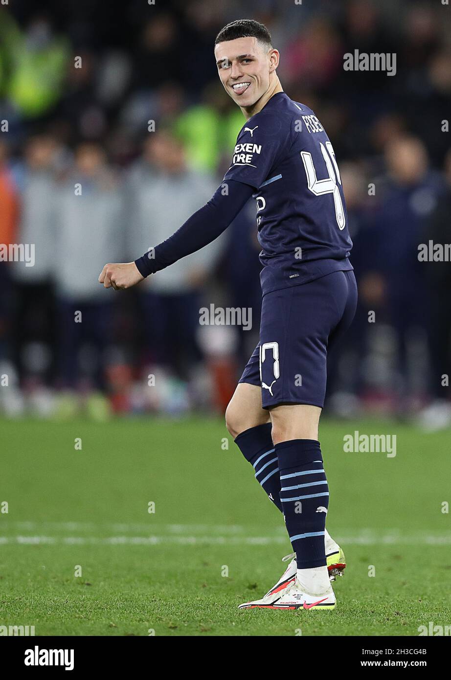London, England, 27th October 2021. Phil Foden of Manchester City ...