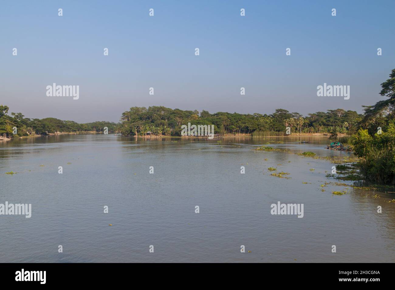 Confluence of Sandha river and Gabkhan Channel, Bangladesh Stock Photo ...