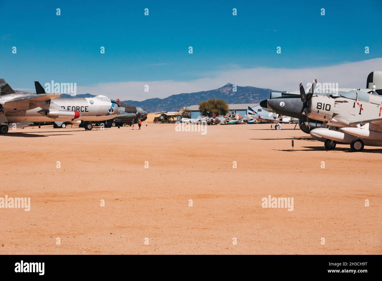 A collection of retired military aircraft at the Pima Air & Space ...