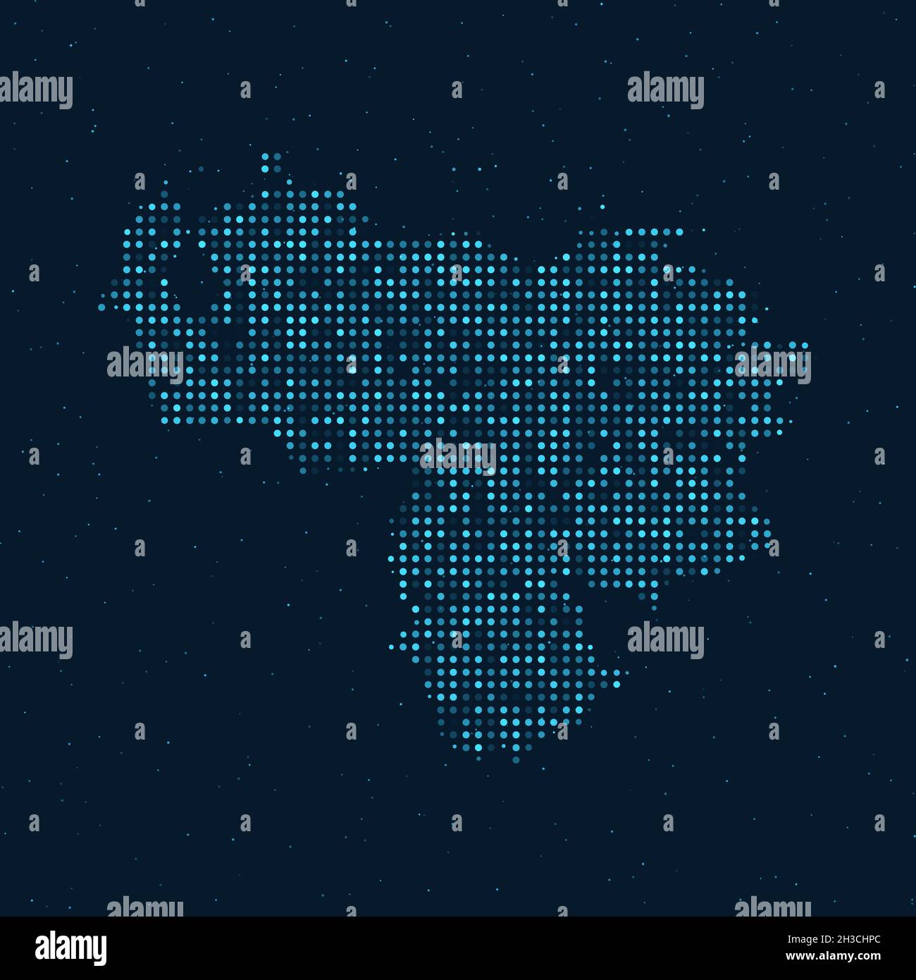 Venezuela map in blue Stock Vector Images - Alamy
