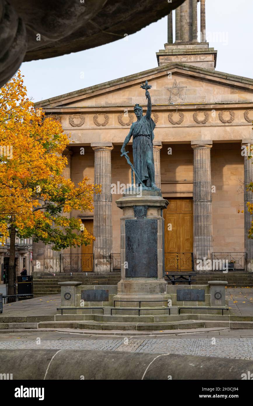 27 October 2021. This is the autumn leaves view in Elgin Town Centre ...