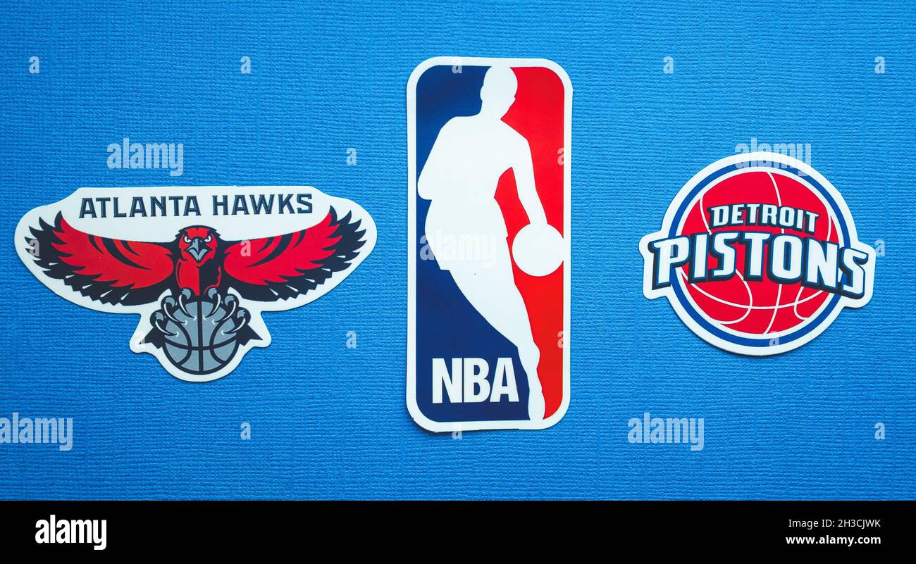 Atlanta hawks logo symbol icon hi-res stock photography and images - Alamy