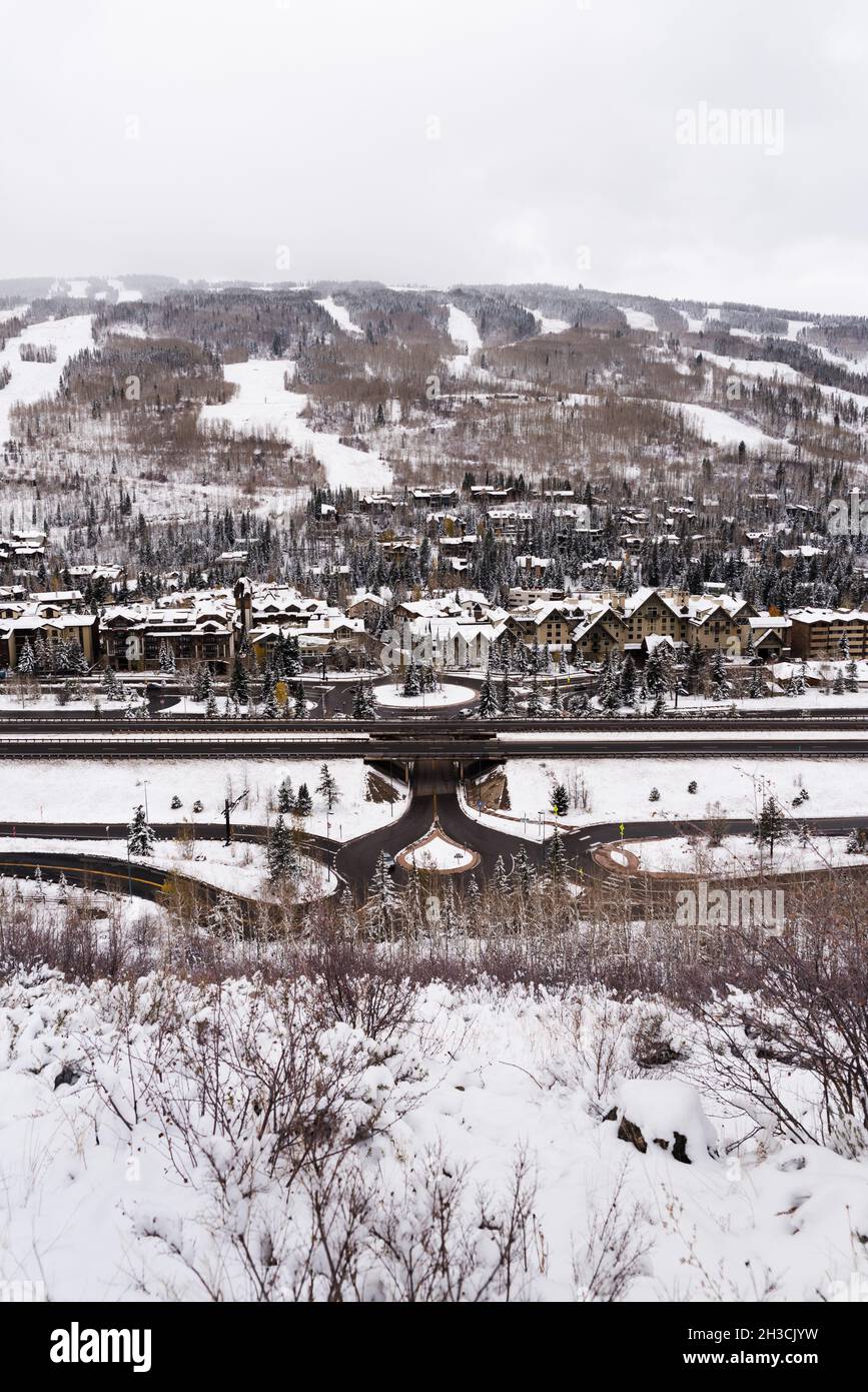 Winter Views in Vail, Colorado Stock Photo - Alamy