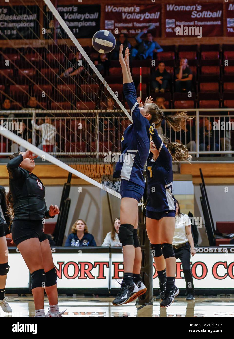 Volleyball action with Lakeside vs Genesis Prep High School in Coeur d ...