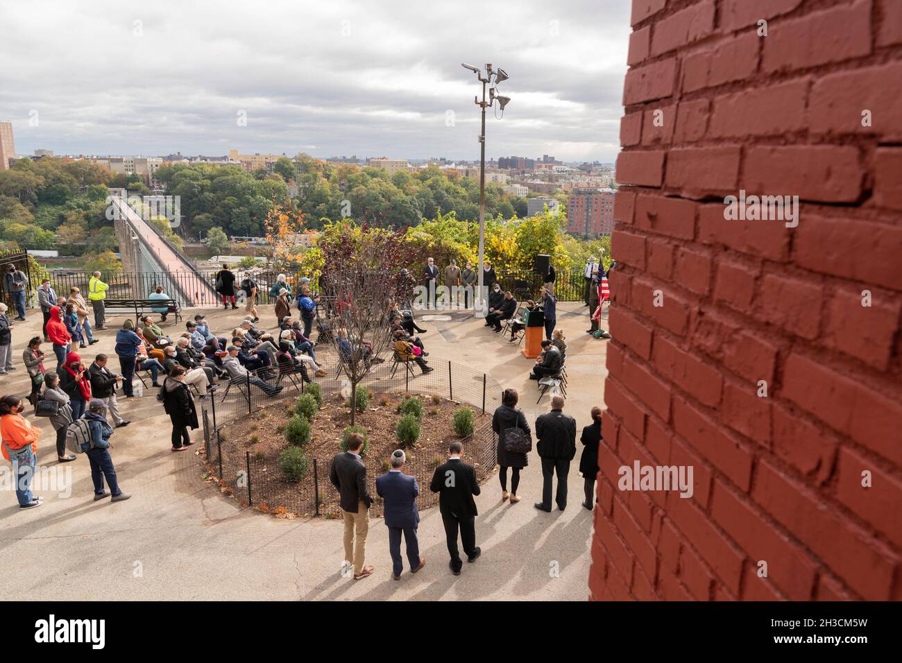 New York, NY - October 27, 2021: Ceremony to celebrate opening of ...