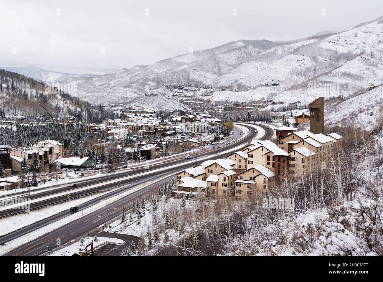 Winter Views in Vail, Colorado Stock Photo - Alamy