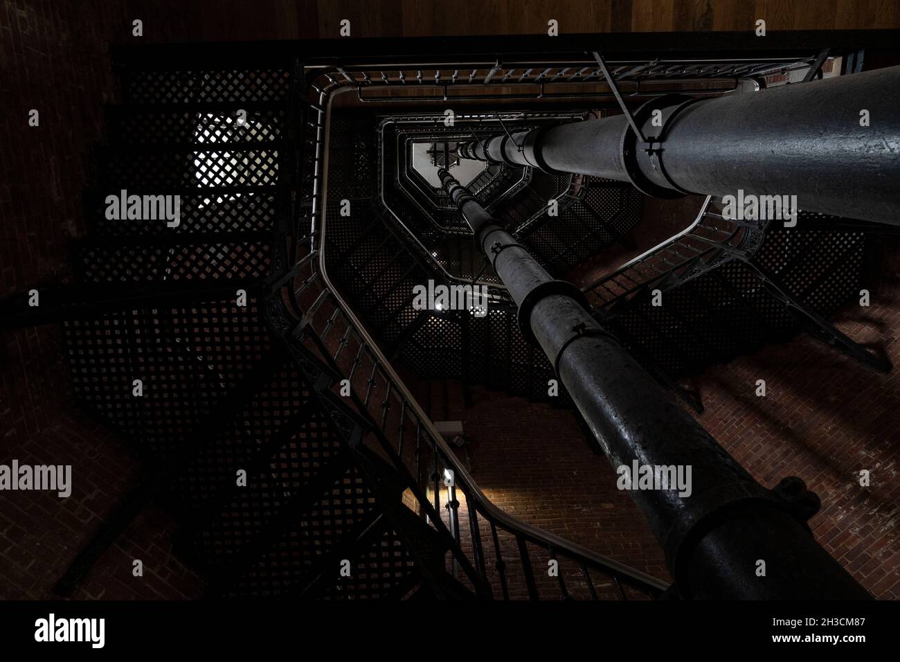 New York, NY - October 27, 2021: Interior view of restored Highbridge ...