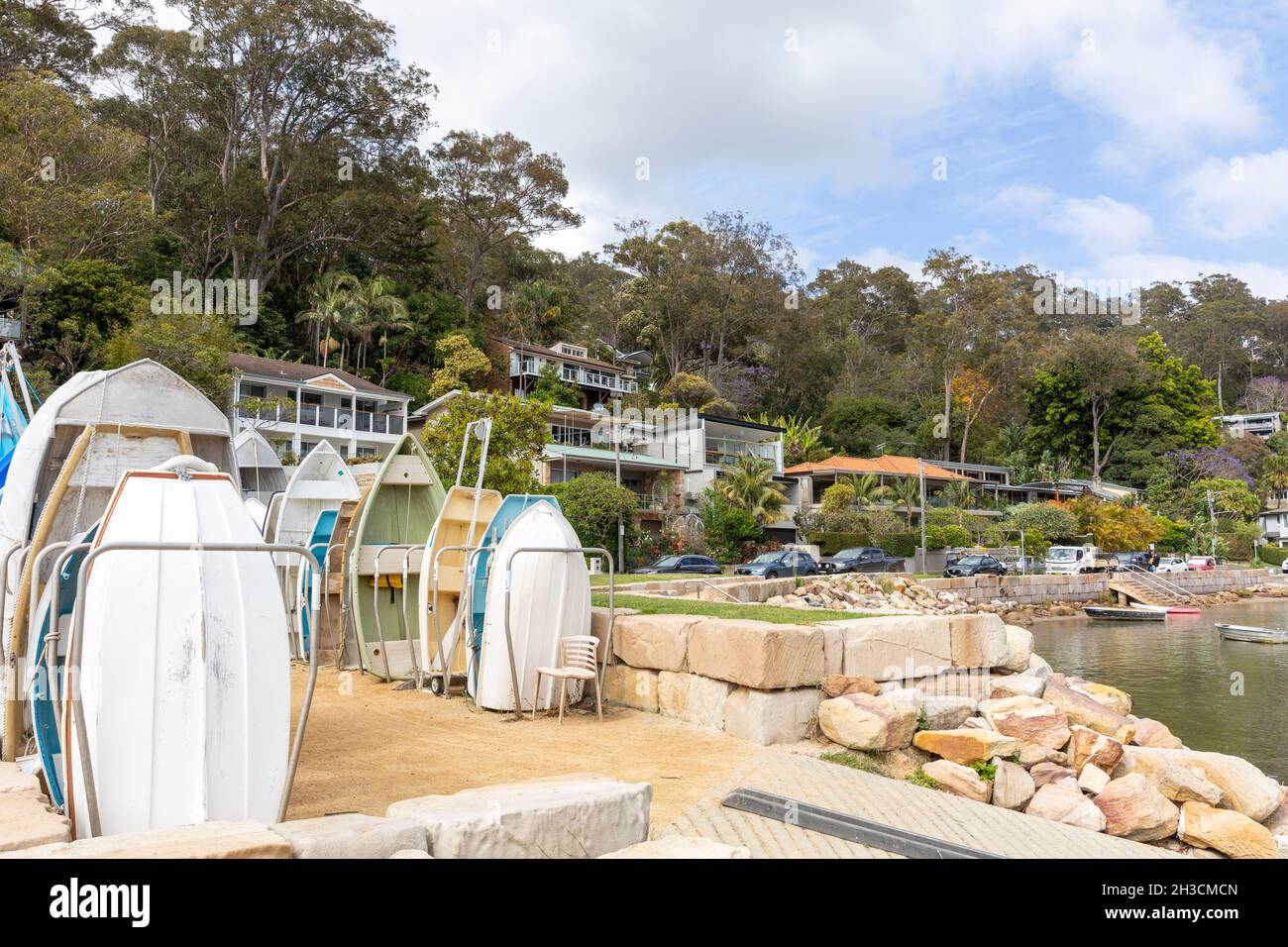Careel Bay, locality within Avalon Beach on Sydney northern beaches,NSW ...