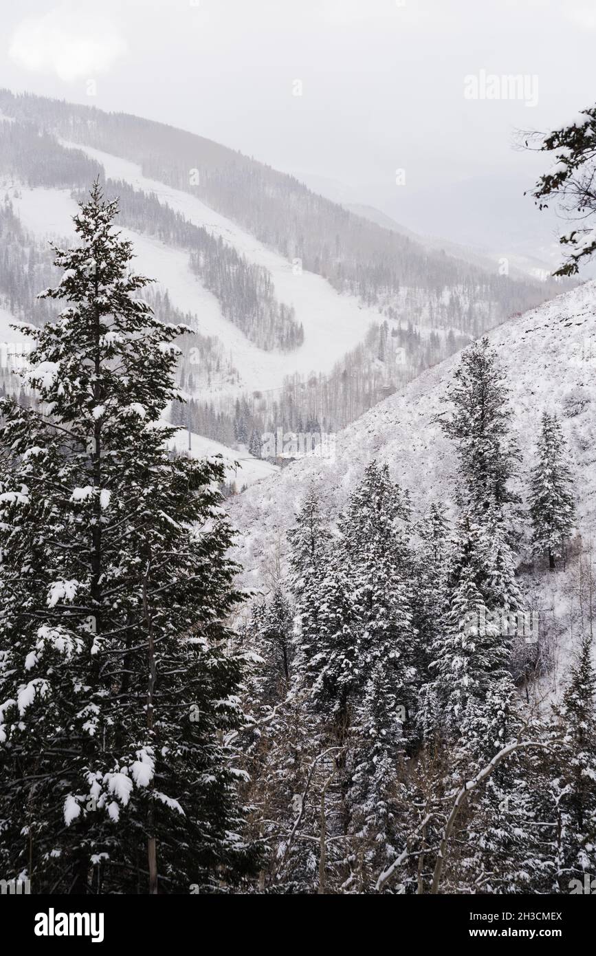Winter Views in Vail, Colorado Stock Photo - Alamy