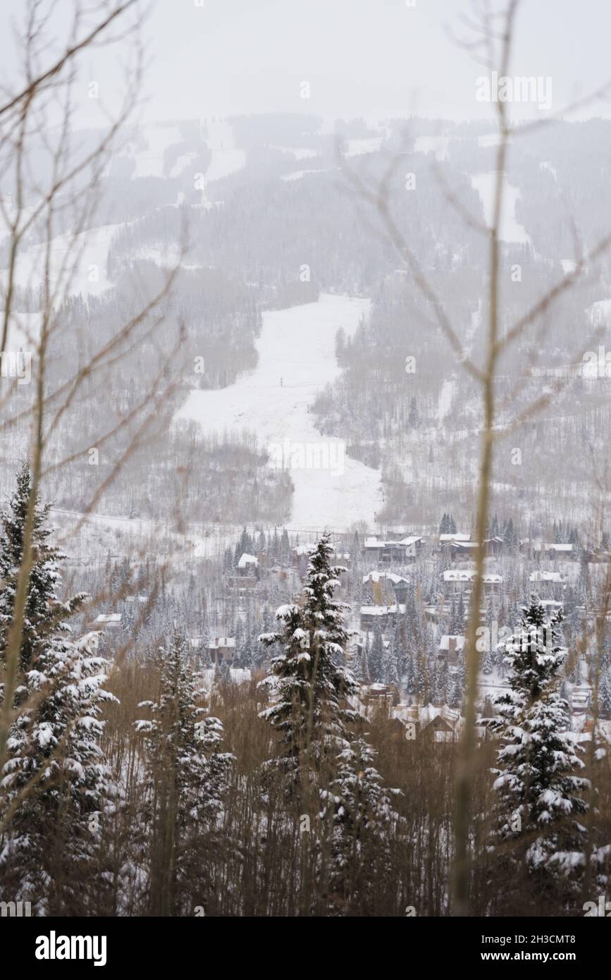 Winter Views in Vail, Colorado Stock Photo - Alamy