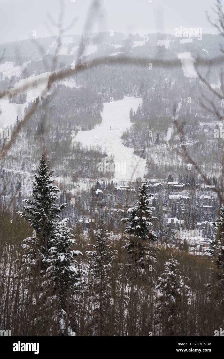 Winter Views in Vail, Colorado Stock Photo - Alamy