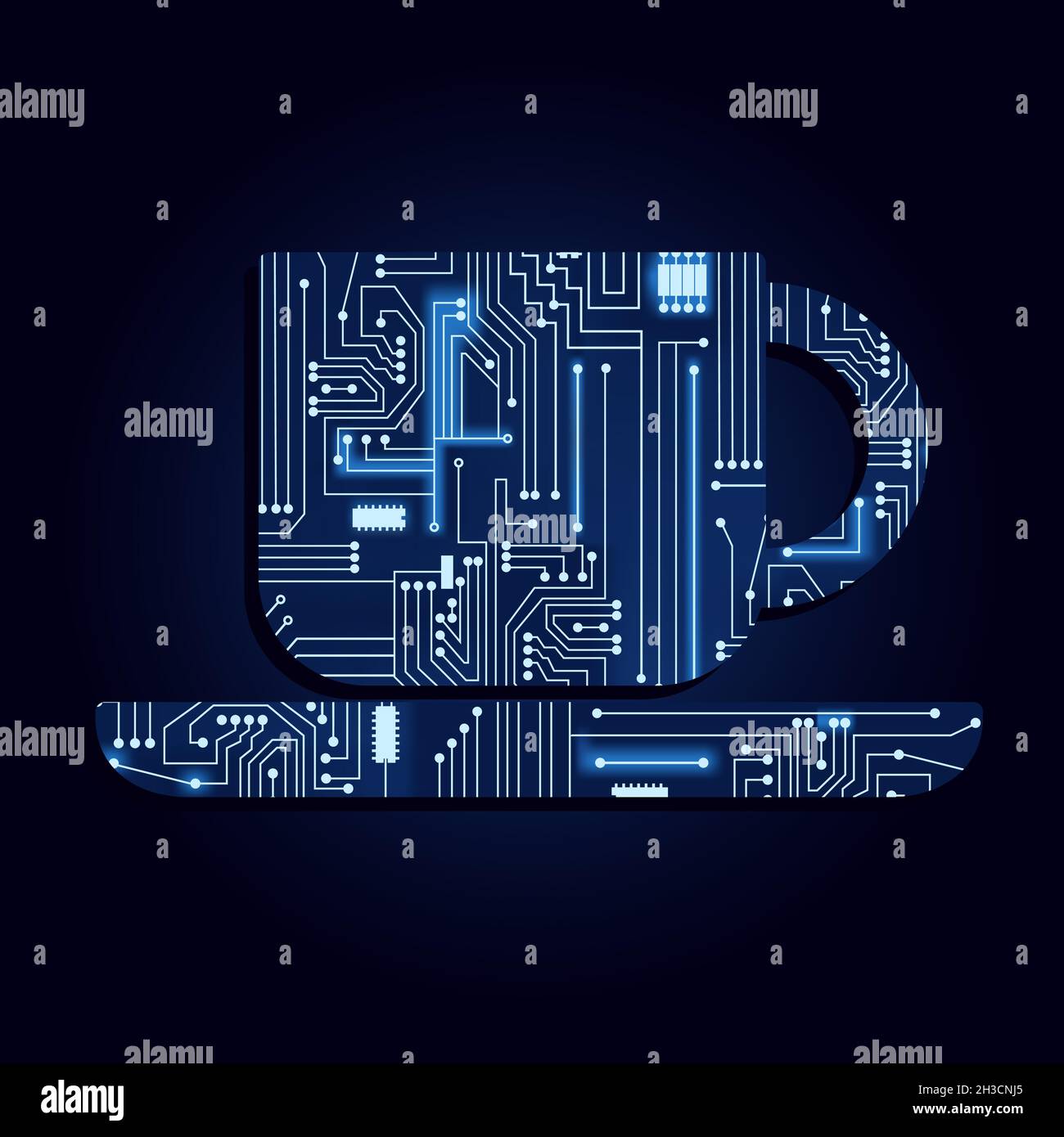 Cup board tea drink Stock Vector Images - Alamy