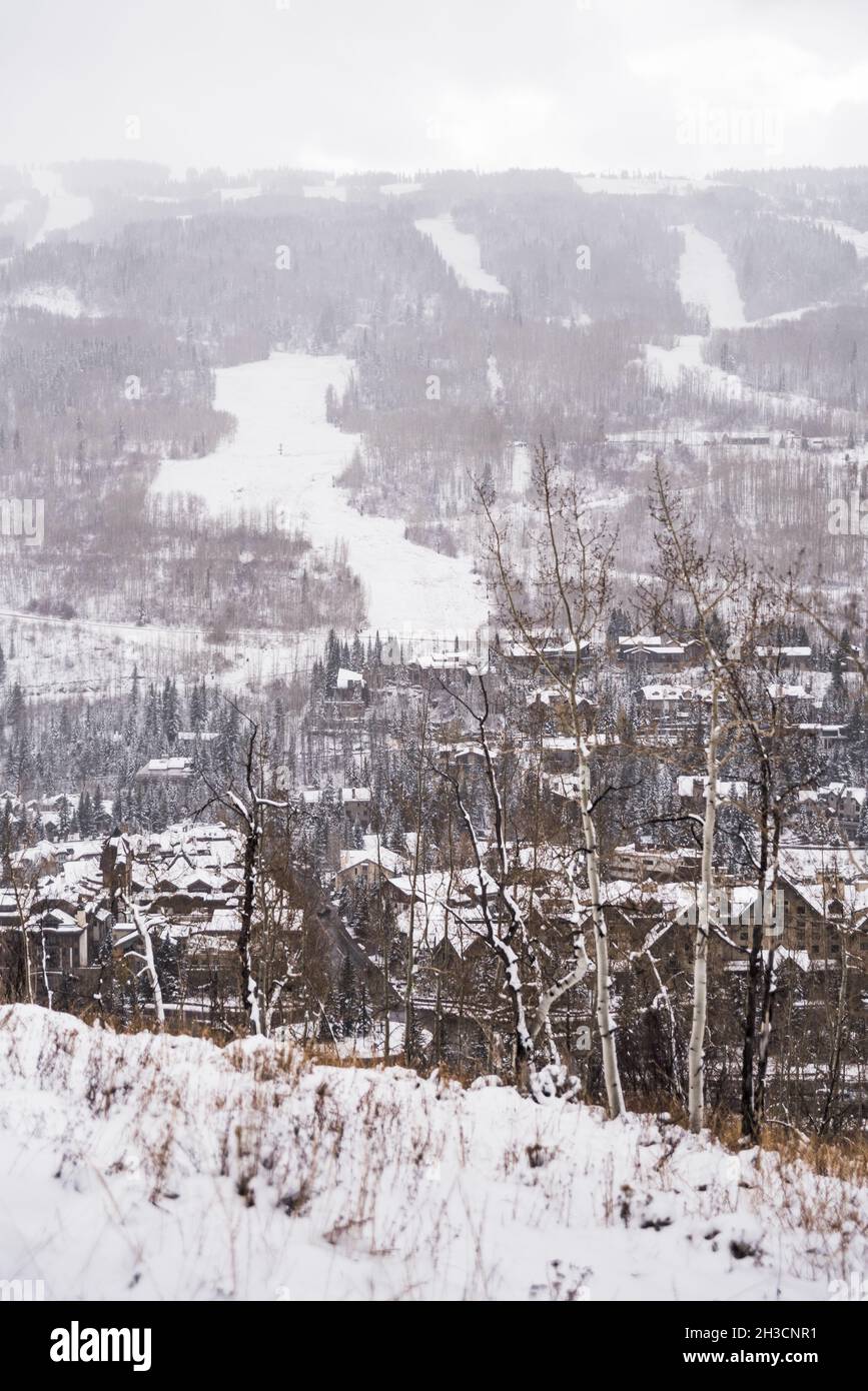 Winter Views in Vail, Colorado Stock Photo - Alamy