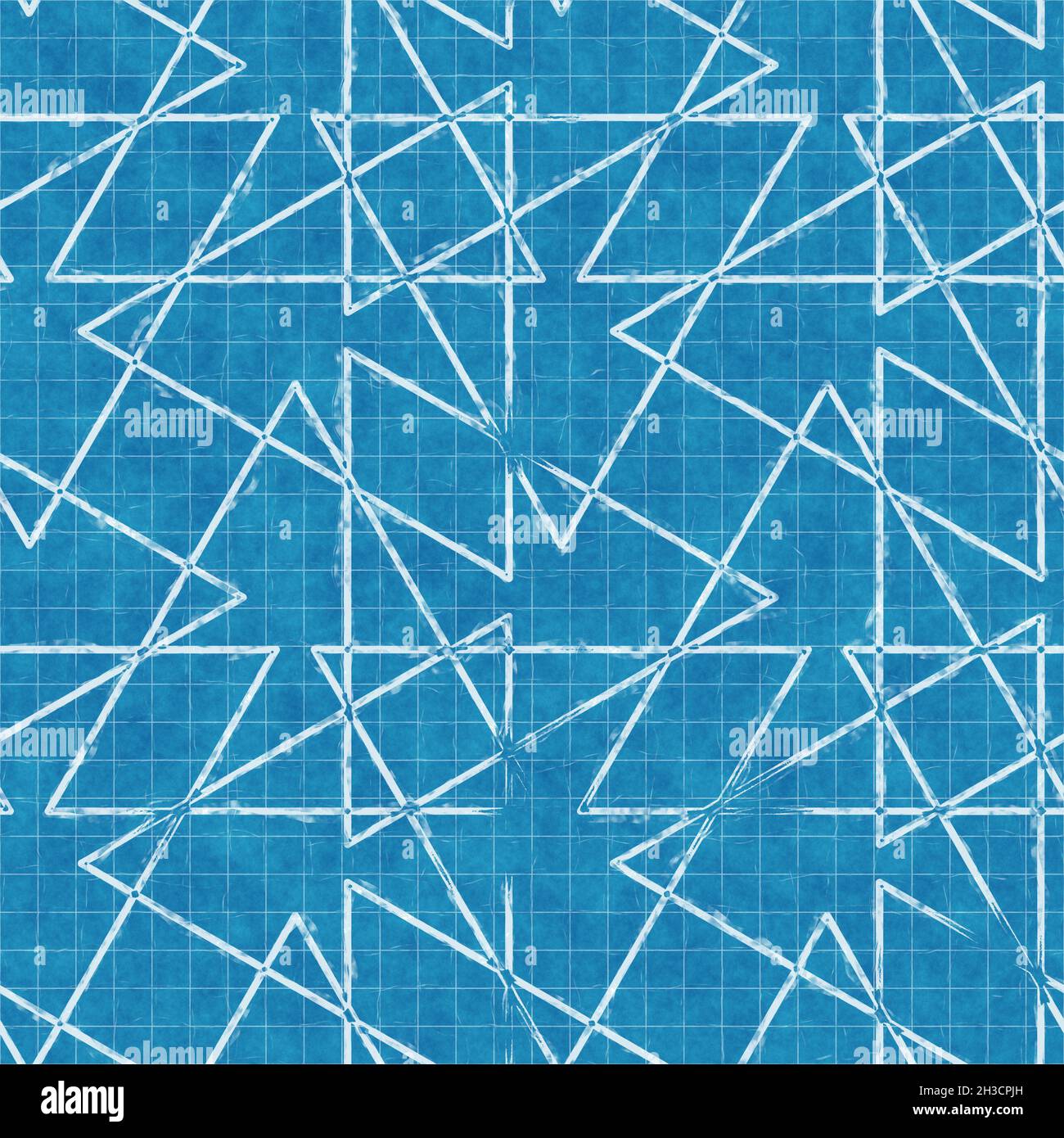 Seamless bright blue blueprint pattern for textile and print Stock ...