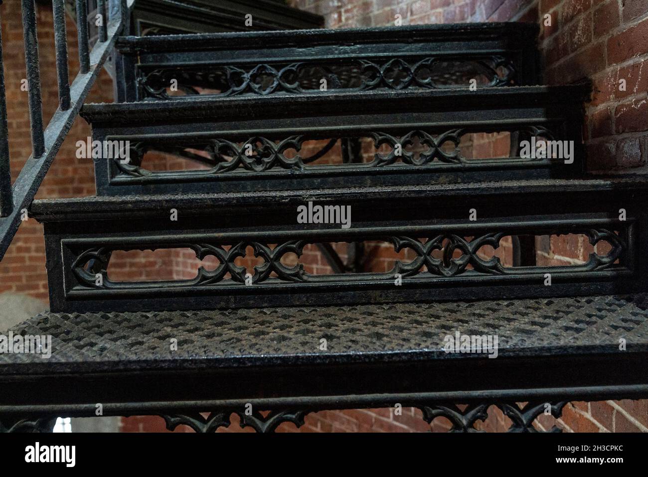 Interior view of the restored Highbridge Water Tower at Highbridge Park ...