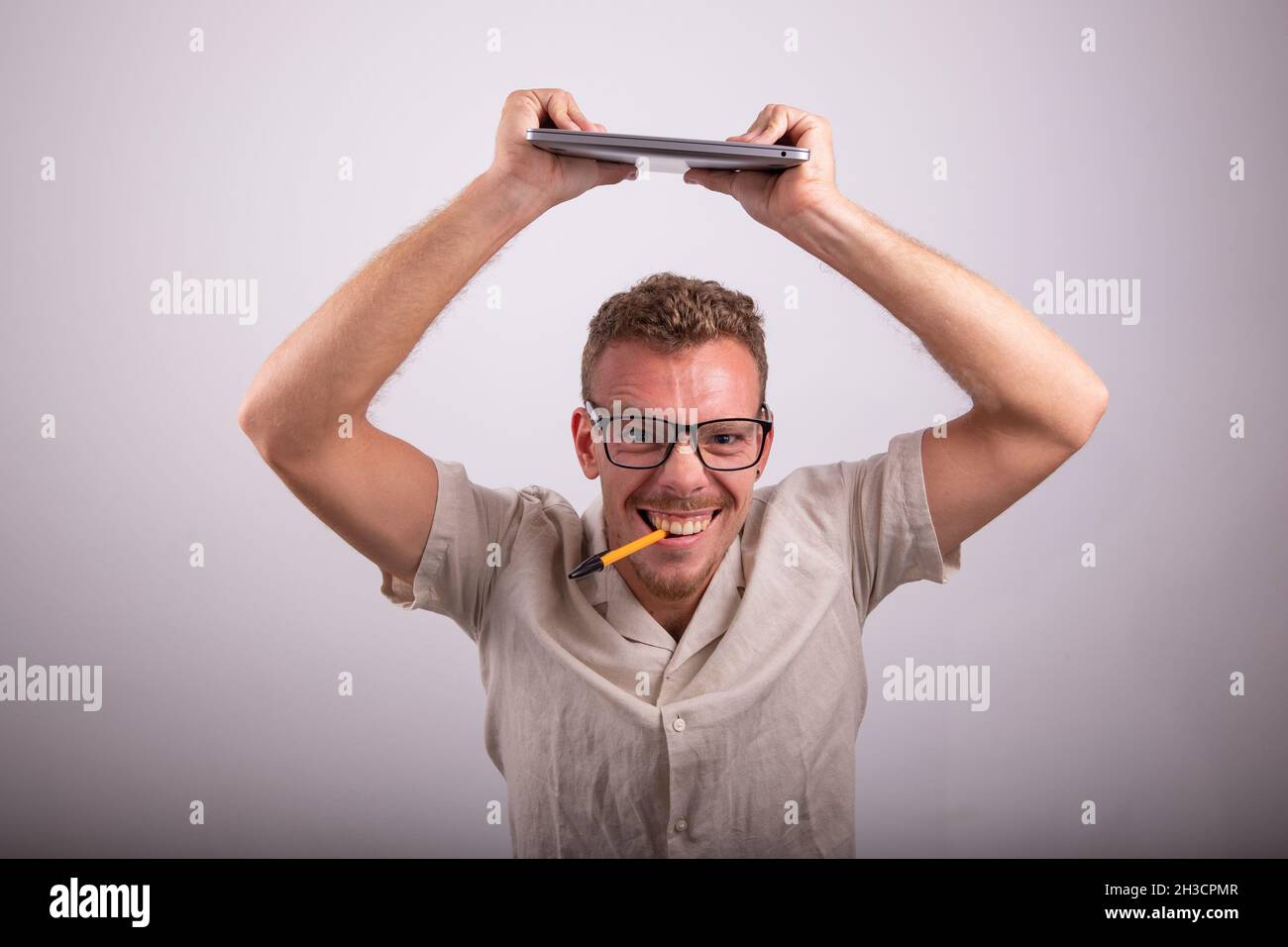 Angry nerd hi-res stock photography and images - Alamy