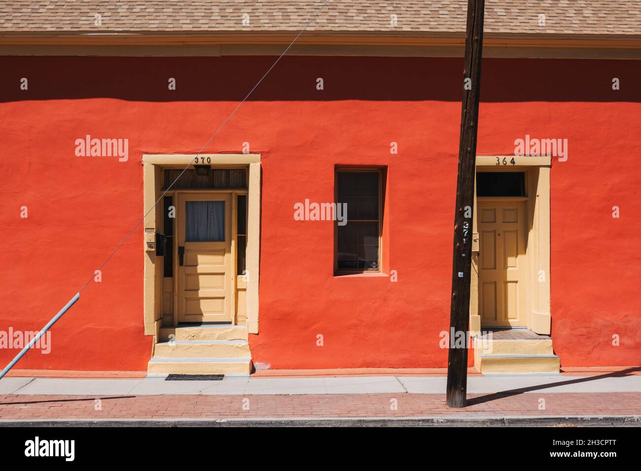 Painted orange house hi-res stock photography and images - Alamy