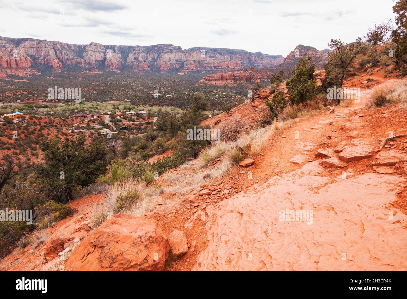 Airport Loop hiking trail in Sedona, Arizona. Famous for its vibrant ...