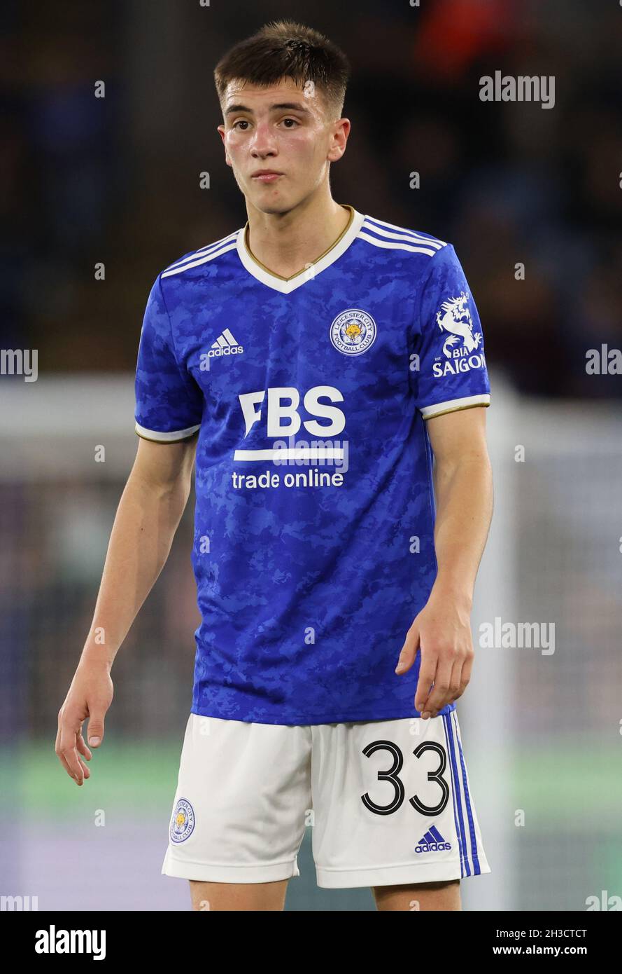 Leicester, England, 27th October 2021. Luke Thomas of Leicester City ...