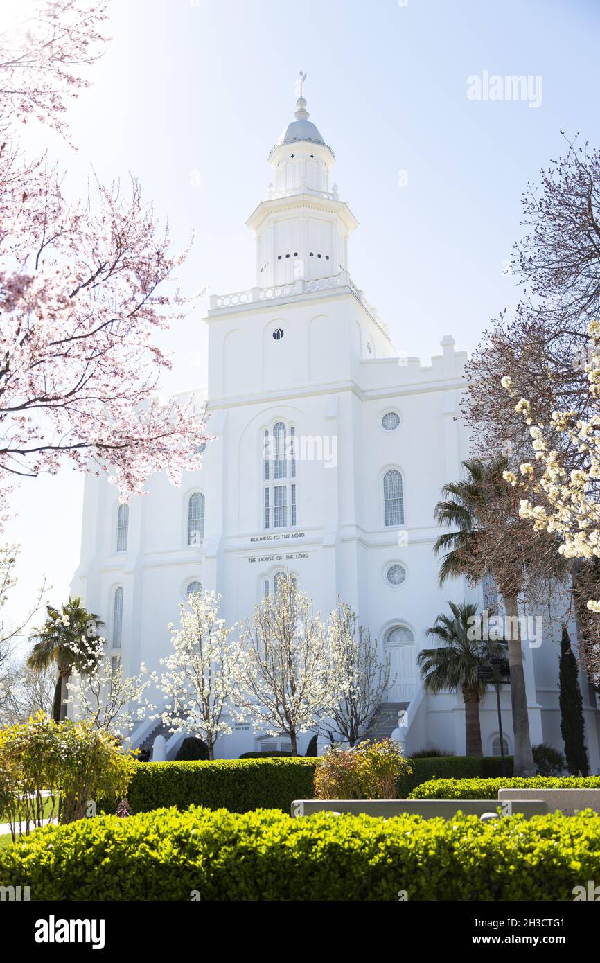ST GEORGE, UNITED STATES - Apr 03, 2019: A beautiful shot of St. George ...