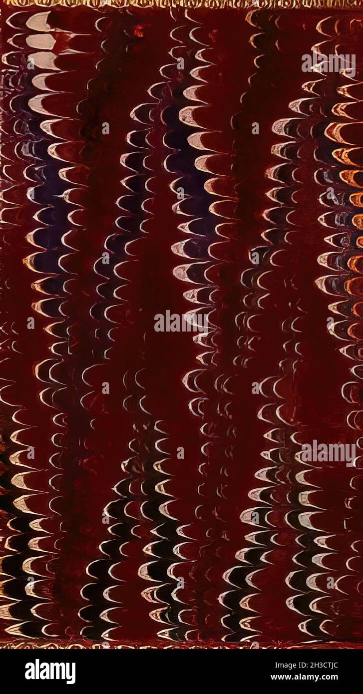 Vertical shot of a 19th century marbled book cover interior Stock Photo ...