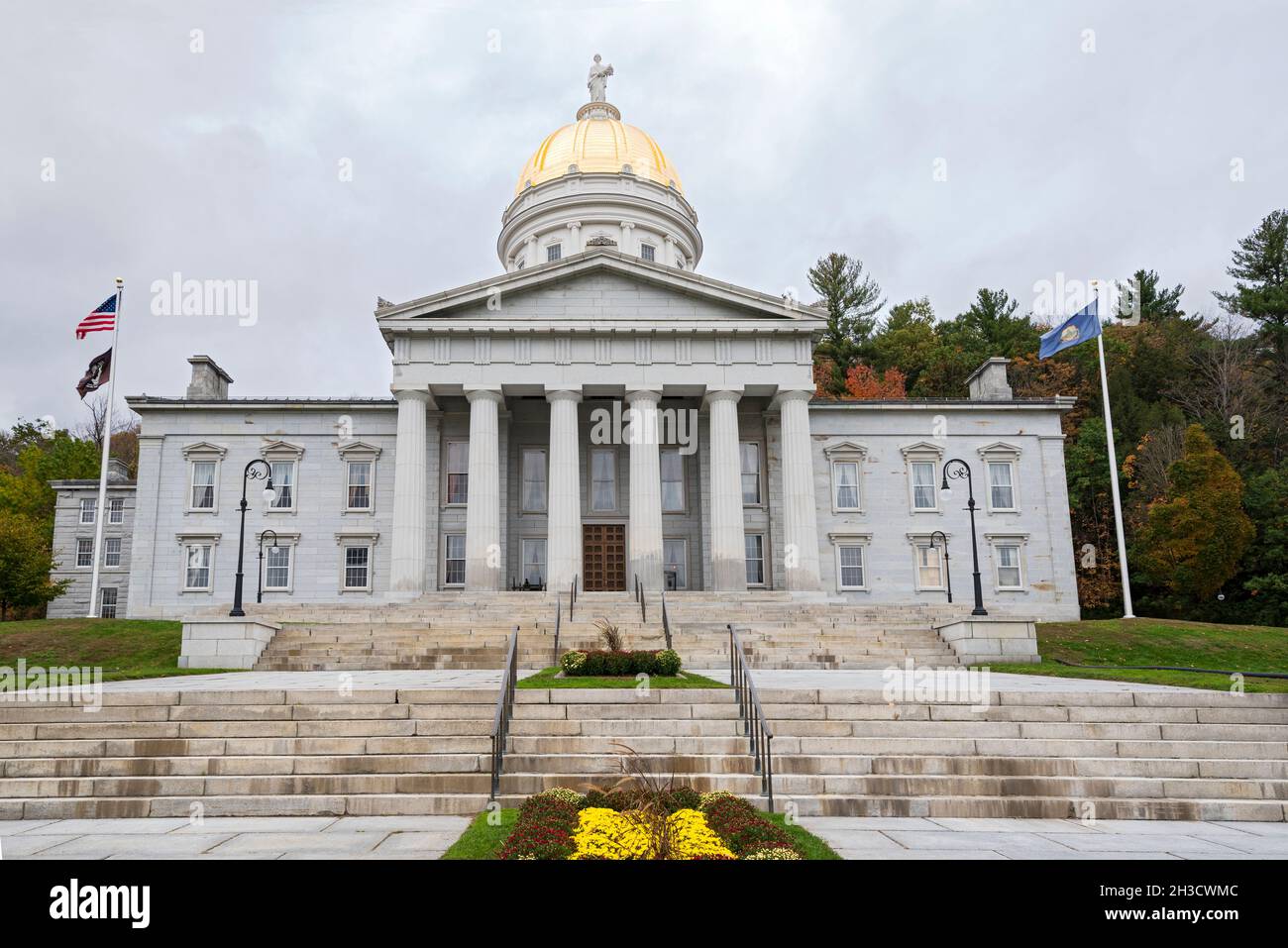 neoclassical vermont state capitol building in montpelier Stock Photo ...