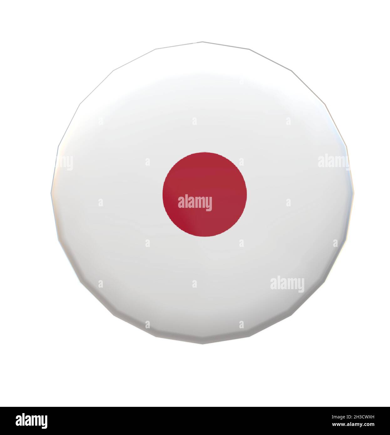 Japan Flag Badge Pin Button Cap Stock Vector Image & Art - Alamy