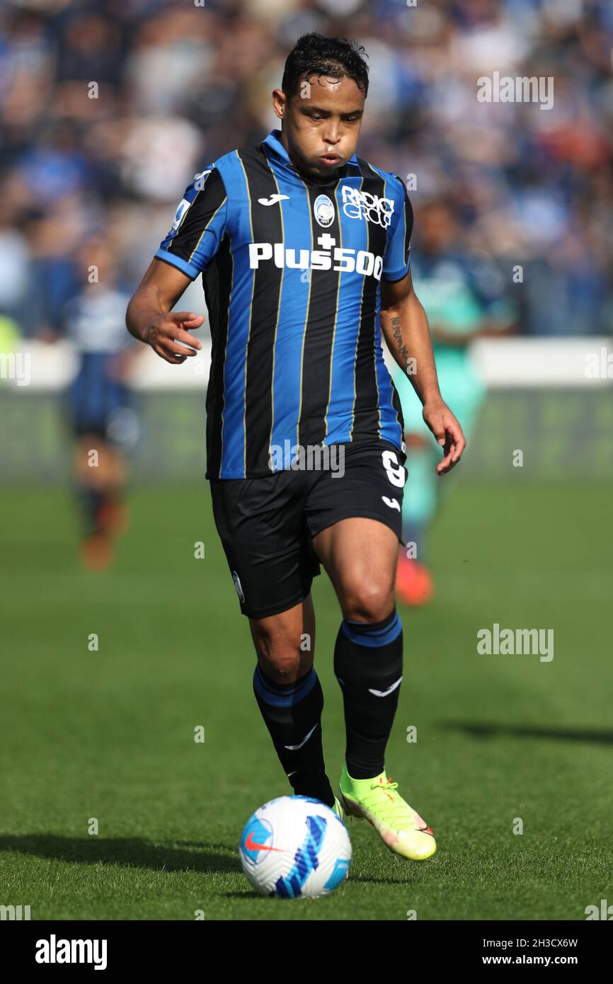 Bergamo, Italy, 24th October 2021. Luis Muriel of Atalanta during the ...