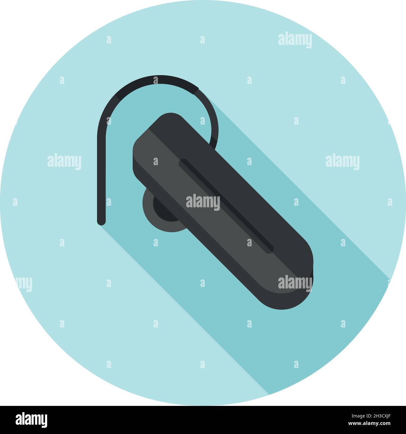 Vector flat design icon Handsfree Stock Vector Image & Art - Alamy
