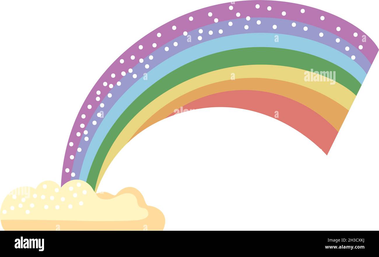 ireland rainbow with cloud icon Stock Vector Image & Art - Alamy