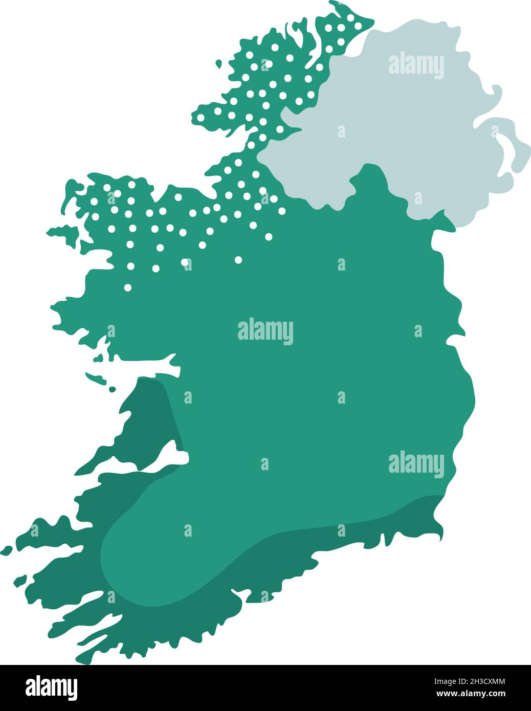 ireland map geography country icon Stock Vector Image & Art - Alamy