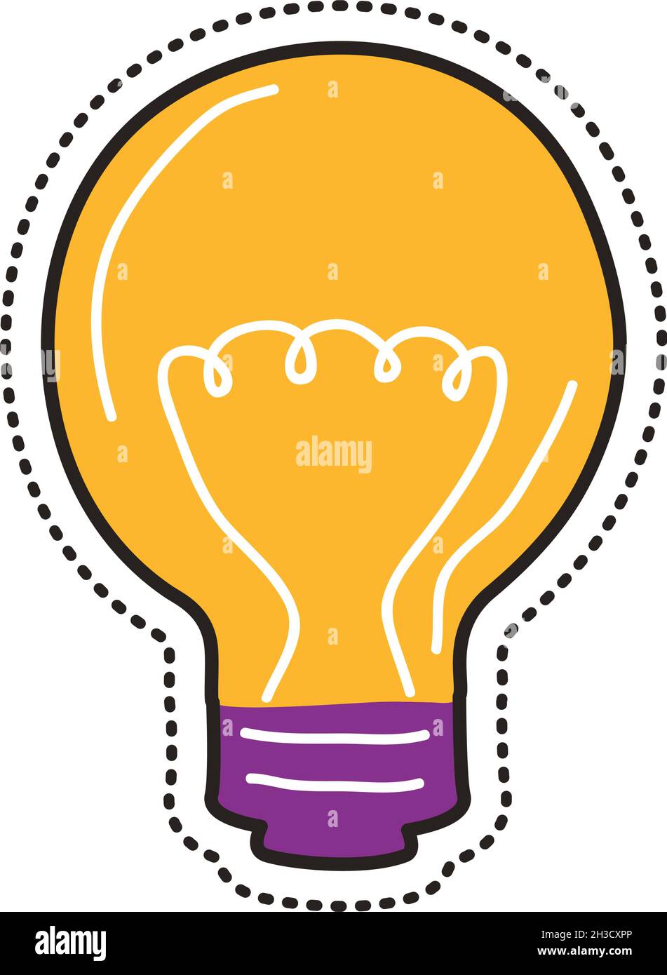 bulb light energy patch icon Stock Vector Image & Art - Alamy